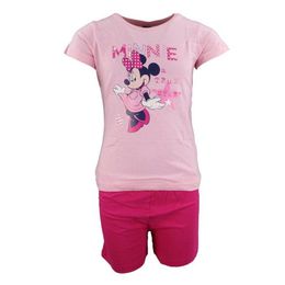 Disney Minnie Mouse Schlafanzug Minnie Maus Mädchen Kinder Pyjama Gr. 110 bis 140