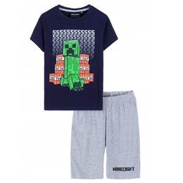 Minecraft Pyjama Minecraft Kinder kurzer Schlafanzug Jungen + Mädchen