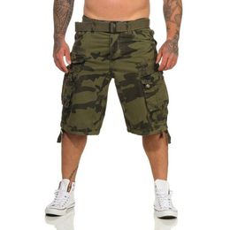 Geographical Norway Cargoshorts Herren Shorts PANORAMIQUE (mit abnehmbarem Gürtel) Shorts