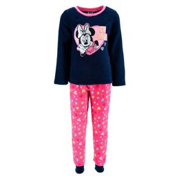 Disney Minnie Mouse Schlafanzug Kinder Mädchen Schlafanzug Kinder Pyjama Langarm Shirt + Schlaf-Hose (2 tlg)