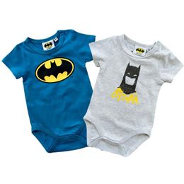 Batman Strampler 2x Batman Body Baby Strampler Jungen Strampelanzug 3 6 12 18 14 Monate