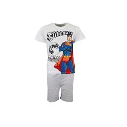 DC COMICS Schlafanzug DC COMICS Superman Kinder Jugend kurzarm Pyjama Gr. 104 bis 134