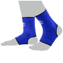 BAY-Sports Fußbandage Knöchelbandage Fußgelenkbandage Sprunggelenk blau