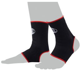 BAY-Sports Fußbandage Knöchelbandage Fußgelenkbandage Sprunggelenk Paar Knöchel schwarz