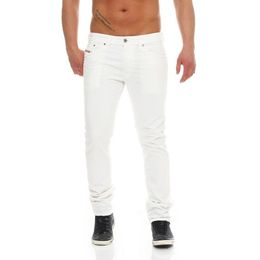 Diesel Slim-fit-Jeans Herren Thavar 0847E Weiß