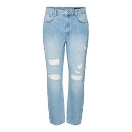 Noisy may Straight-Jeans NMISABEL HW MOM aus 100% Baumwolle