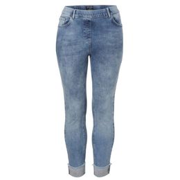 Via Appia Due 7/8-Jeans Modische Schlupfjeans in unifarbenem Design