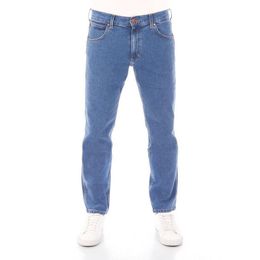 Wrangler Straight-Jeans Herren Jeanshose Greensboro Regular Fit Denim Hose mit Stretch