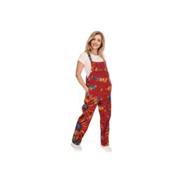 Kunst und Magie Latzhose Tie Dye Batik Latzhose Haremshose Hose Psy 70er Boho Jumpsuit Bunt