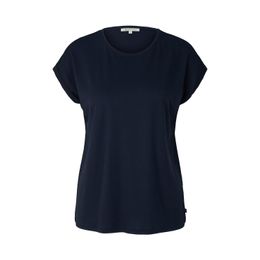Tom Tailor Denim Damen Basic T-Shirt, blau, Gr. XXL