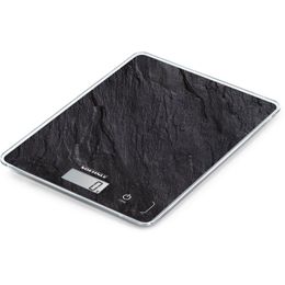 Soehnle Küchenwaage Page Compact 300 Slate, Tragkraft 5 kg, 1 g genaue Teilung, schwarz