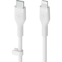 Belkin BOOST CHARGE Flex USB-C-Kabel mit Lightning Connector Smartphone-Kabel, Lightning, USB-C (200 cm), weiß