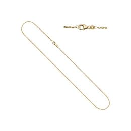 Jobo Goldkette, Ankerkette 585 Gold diamantiert 40 cm 1,6 mm, gelb|goldfarben