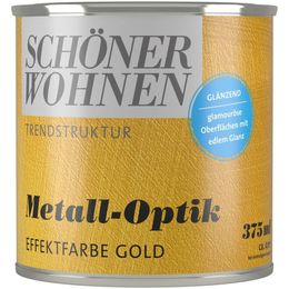 Schöner Wohnen Farbe SCHÖNER WOHNEN FARBE Wand- und Deckenfarbe TRENDSTRUKTUR Metall-Optik, 375 ml, glänzende Effektfarbe für metallischen Look, gelb