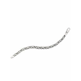 Adelia´s Adelia´s Edelstahlkette Edelstahl Königskette Halskette 50 cm, Edelstahlschmuck für Herren, silberfarben