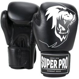 Super Pro Boxhandschuhe Warrior, schwarz|weiß