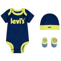 Levi's® kids Levi's® Kids Kurzarmbody Neugeborenen-Geschenkset (Set, 3-tlg) UNISEX, blau|gelb