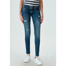 LTB Skinny-fit-Jeans Julita X mit extra-engem Bein, niedriger Leibhöhe und Stretch-Anteil, blau