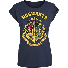 Harry Potter Hogwart's Crest T-Shirt blau in L