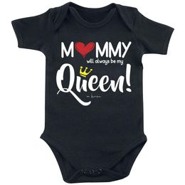 Familie & Freunde Mommy Will Always Be My Queen - Kids - Mommy Will Always Be My Queen Body schwarz in 80/86