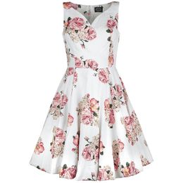 H&R London H&R London Taraneh Swing Dress Mittellanges Kleid weiß rosa in L