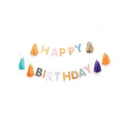 Rico Design Girlande HAPPY BIRTHDAY (3m) mit Quasten