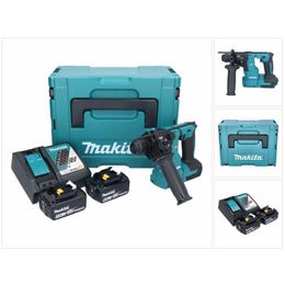 Makita - dhr 183 rtj Akku Bohrhammer 18 v 1,7 j sds plus Brushless + 2x Akku 5,0 Ah + Ladegerät + Makpac