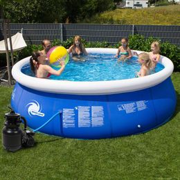 Intex - Steinbach Speed-Up Pool Set ø 366 x 84 cm mit Sandfilter