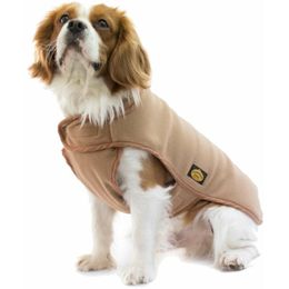 Fashion Dog - Fleece-Hundemantel - Camel/Beige - 30 cm