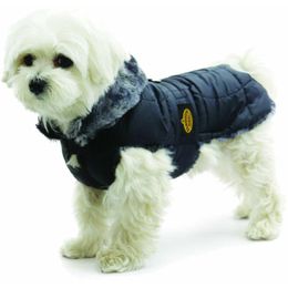 Fashion Dog - Steppmantel für Hunde - Schwarz - 33 cm