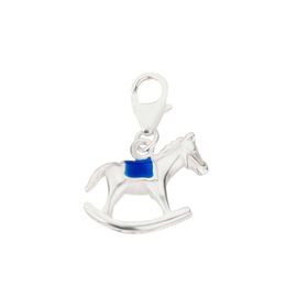 schmuck23 Charm-Einhänger Charm Anhänger Schaukelpfer 925 Silber Kettenanhänger (1-tlg)