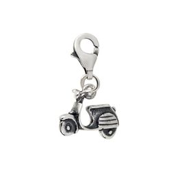 schmuck23 Charm-Einhänger Charm Anhänger Mofa Roller Motorrad 925 Silber Kettenanhänger (1-tlg)