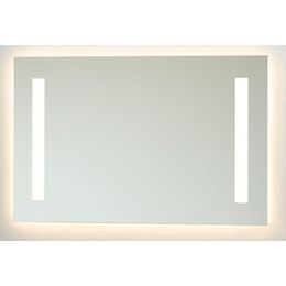 LED-Lichtspiegel Loevschall "Kvilux" Spiegel Gr. B/H/T: 120 cm x 65 cm x 3,1 cm, weiß Kosmetikspiegel