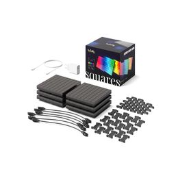 Twinkly Squares Starter Kit - 5+1 App-controlled LED Panels with 64 RGB Pixels. Black.