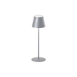 FH Lighting LED-Akku-Tischleuchte Cosenza, Höhe 38 cm, silber