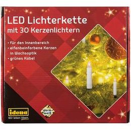 Idena 30er LED Lichterkette grün 16,0 m