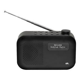 OK. ORD 111 BT-B-1 DAB+ Radio, Digital, DAB+, FM, Bluetooth, Schwarz