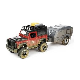 Toi-Toys Spielzeug-Krankenwagen Spielzeug-Auto Jeep und Wohnwagen mit Rückzugmotor