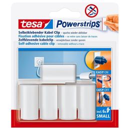 Tesa Klebehaken Powerstrips Kabel-Clip