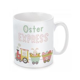 Herzbotschaft Tasse Kaffeebecher mit Motiv Osterexpress