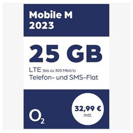 O2 Mobile M 2023 Prepaidkarte