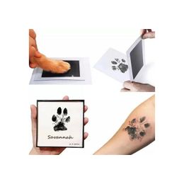 XKISS Handabdruck-Set Haustier Hund Fußabdruck Handabdruck Pad sicher ungiftig Druck pad
