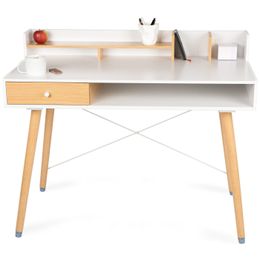 WONDERMAKE Schreibtisch Design Computertisch PC-Tisch Bürotisch Holz Schublade Regal modern