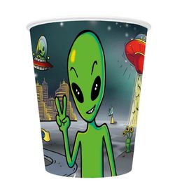 Kiids Einwegbecher Pappbecher Alien