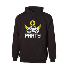 G-graphics Hoodie Let´s game Party mit trendigem Frontprint