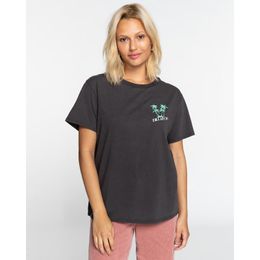 Billabong T-Shirt »Trixie« Off Black XXL XXL Stoff: Baumwoll-Jersey