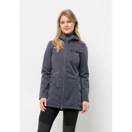 Jack Wolfskin Softshellmantel »WINDHAIN COAT W« dolphin S (36) S (36) Langer Softshellmantel