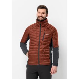 Jack Wolfskin Hybridjacke &raquo;NEBELHORN DOWN HYBRID M&laquo; carmine XL (54/56) XL (54/56) H&auml;lt Wind ab
