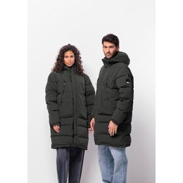 Jack Wolfskin Daunenjacke »DELLBRUECK LONG JKT« mit Kapuze granite-black XL XL Lange Daunenjacke