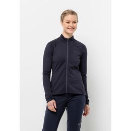 Jack Wolfskin Fahrradjacke &raquo;MOROBBIA FZ W&laquo; graphite L (42/44) L (42/44) elastische Fleece-Radjacke